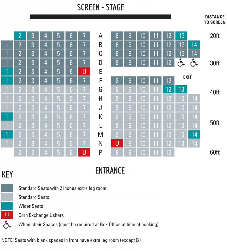 » Corn Exchange Seating Plan
